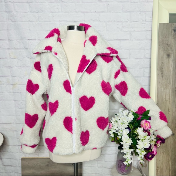 Jackets & Coats | Teddy Heart Jacket | Poshmark